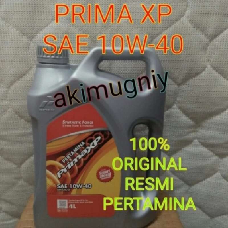 Jual Oli Mesin Pertamina Prima Xp 10w-40 Galon 4l 100% Original Di Seller Mqueen Auto Car ...