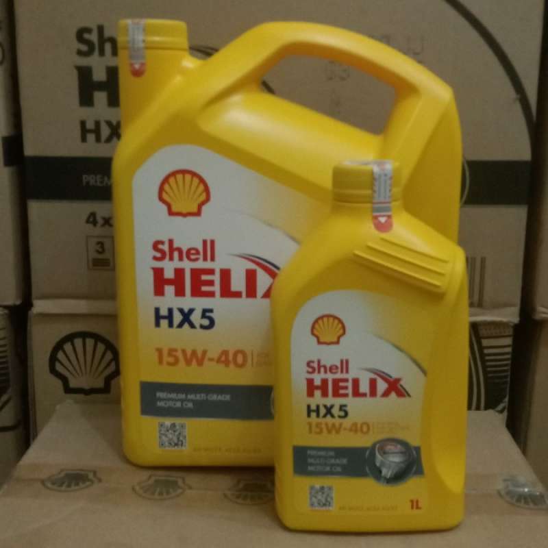 Jual Shell Helix HX5 15W-40 Paket 5L di Seller Huma Auto Race - Duri ...