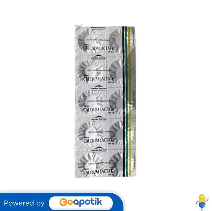 Jual CALCIUM LACTATE KIMIA FARMA 500 MG TABLET di Seller Apotek Lindung ...