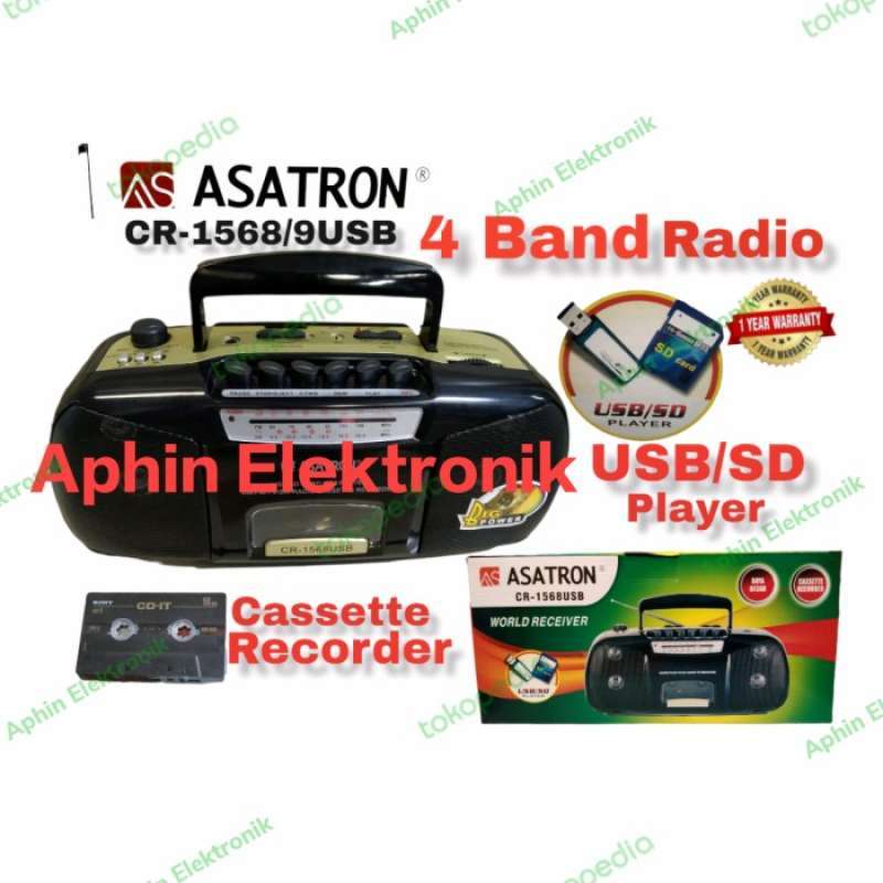 Promo Terbaik Radio Asatron Cr-1568/9 Radio Kaset Radio Jadul Radio ...