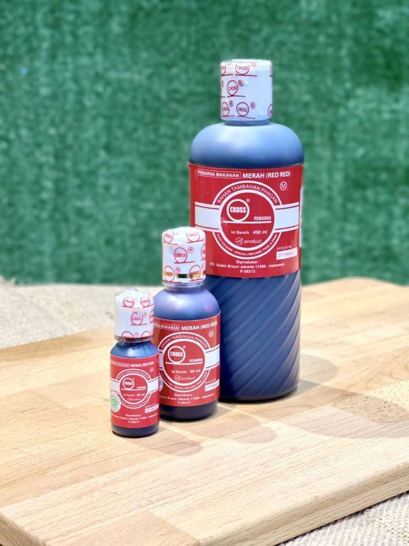 Jual Cross Food Coloring Red Red Pewarna Makanan Halal di Seller Bake ...