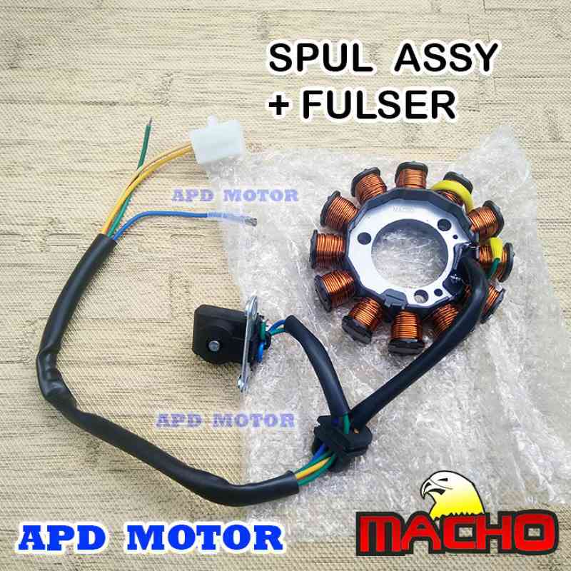 Jual Stator Spul Spull Assy Macho Fulser Pulser Megapro New Monoshock Monoshok Mono Shock Shok ...