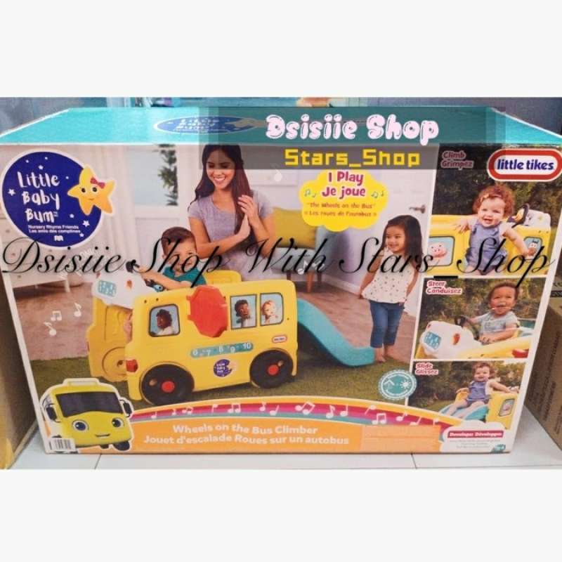 Jual Little Tikes Car Little Baby Bum Wheels On The Bus Climber And ...