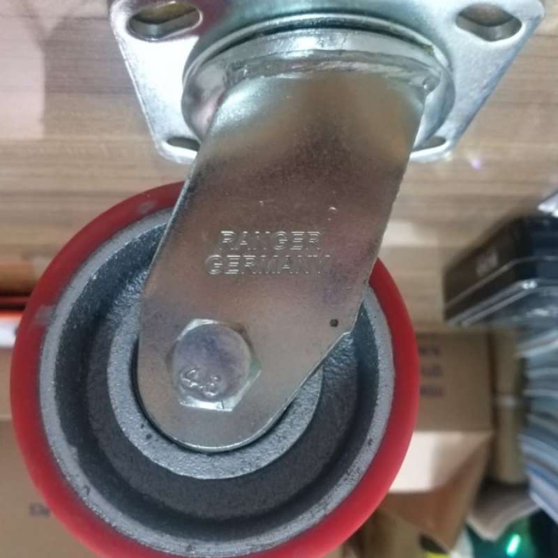 Promo Roda Pu 5 Inch Hidup Ranger Germani Heavy Duty/Troli/Rak Diskon ...