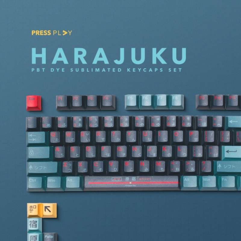 Jual HARAJUKU PBT Dye Sub Keycap Set Japanese Root by Press Play di ...