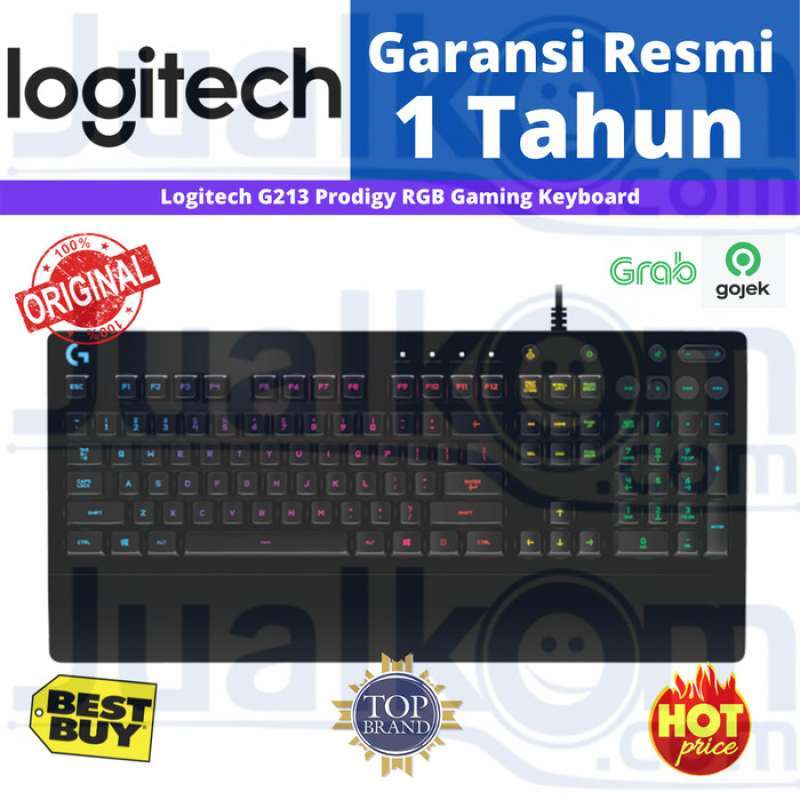 Promo Logitech G213 G 213 Prodigy RGB Gaming Keyboard Diskon 23% di ...