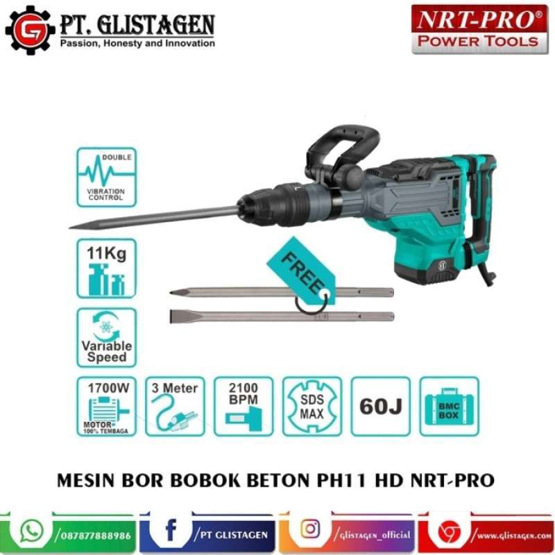Jual Mesin Bor Bobok Beton Jack Hammer Demolition Breaker Nrt Pro Ph 11 ...