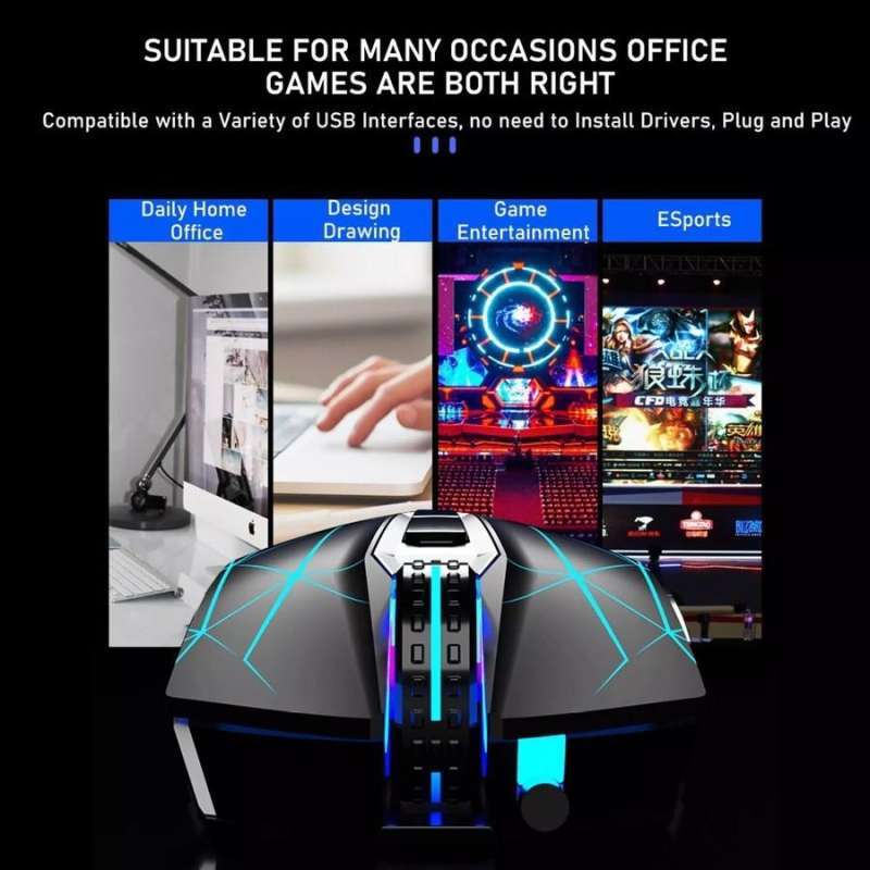 Jual Mouse Gaming Aula S50 Rgb Breathing Macro 7 Buttons 24000dpi Usb ...