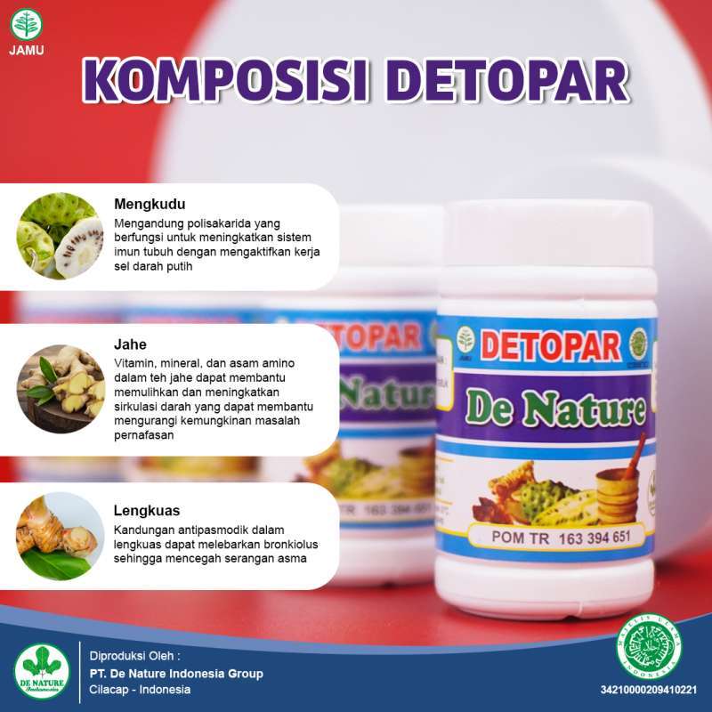 Jual Obat Detopar Pipeca Denature Atas Paru-paru, Tbc, Batuk Berdarah ...