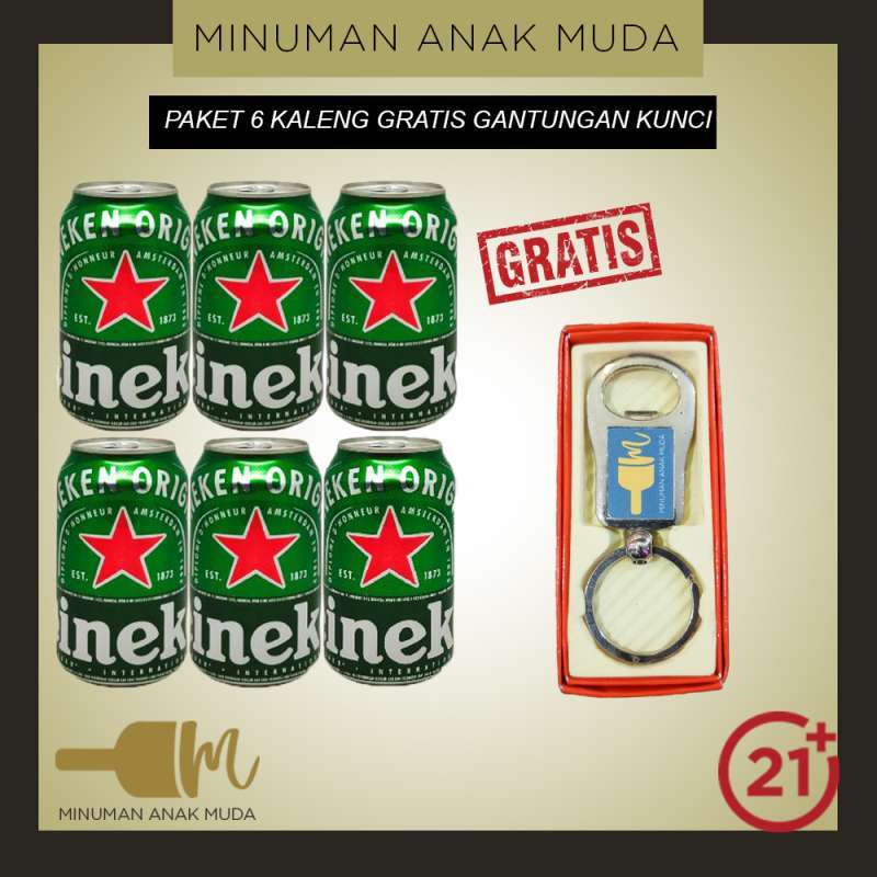 Jual Beer Bir Heineken Kaleng 320Ml ( Paket 6 Kaleng ) di Seller ...