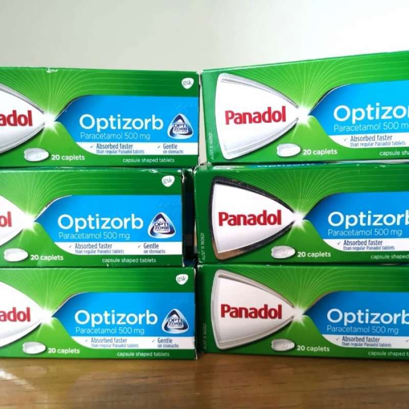 Promo PANADOL Optizorb Paracetamol 500mg isi 20 Caplets Diskon 23% di ...