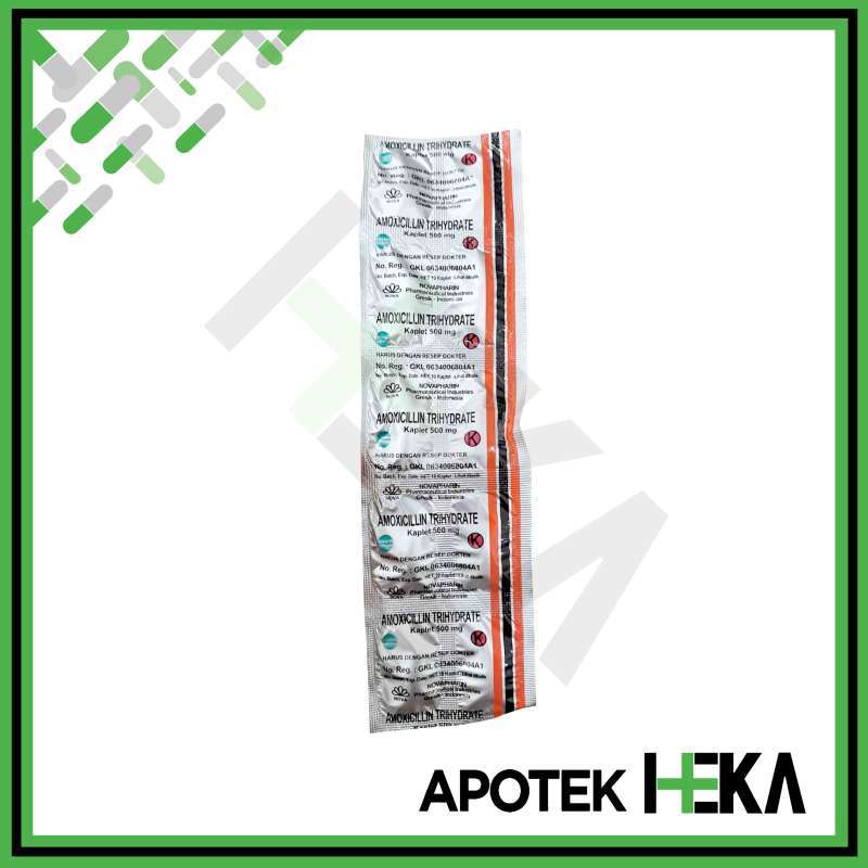 Jual Amoxicillin 500 mg Novapharin 1 Tablet di Seller Apotek Heka ...