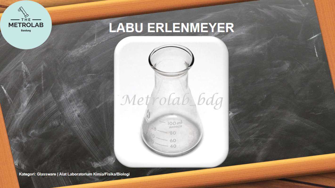 Jual Labu Erlenmeyer | Erlenmeyer Flask | Conical Glass Pyrex | 100 Ml ...