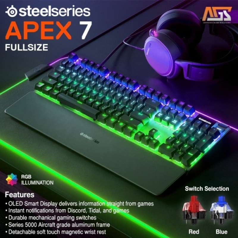 Promo Steelseries Apex 7 FULLSIZE (RED Switch,BLUE Switch) - GAMING ...