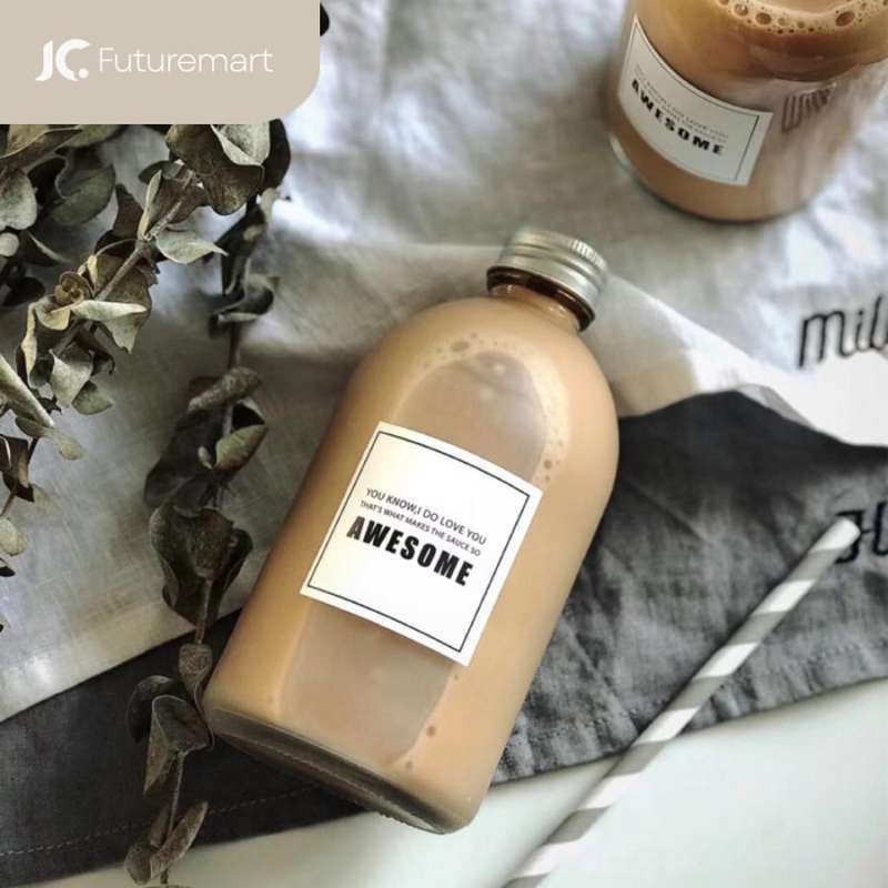 Jual Botol Kaca Bulat 280ml Tutup Aluminium - B-280 Kemasan Kopi Susu ...