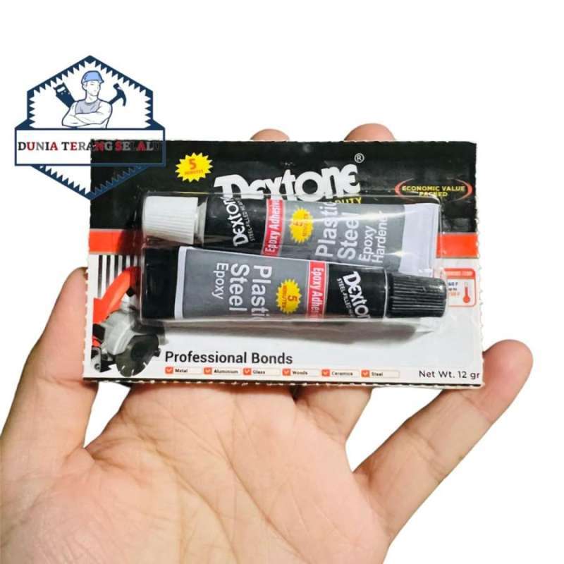 Jual Lem Besi Dextone 5 Menit Kecil 12 Gram - Lem Perekat Besi Plastik ...