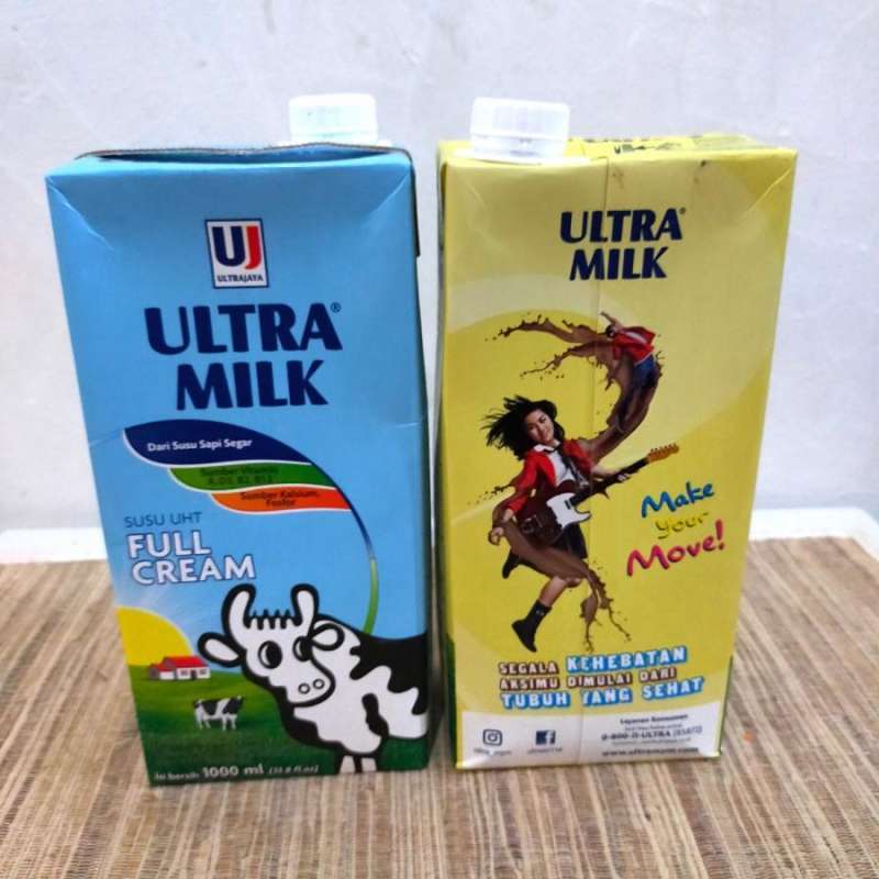 Jual Susu Ultra 2x 1000ml Duo Susu Uht Ultra Milk Full Cream Dan ...