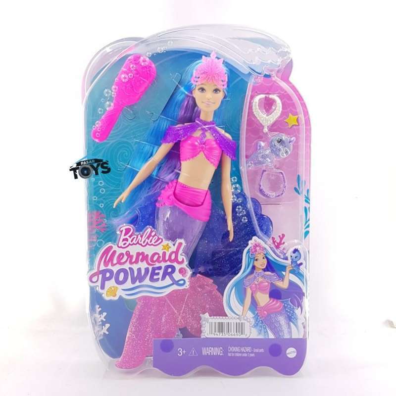 Jual Barbie Mermaid Power Doll Mermaid Barbie malibu With Seahorse Pet ...