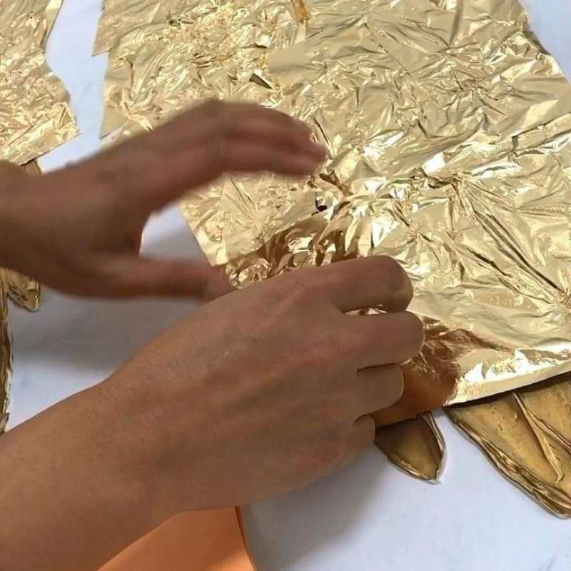 Jual lukisan abstrak modern hiasan dinding aesthetic brown texture ...