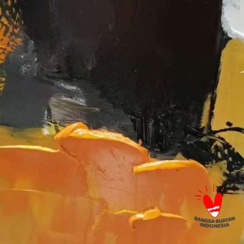 Jual Lukisan Abstrak Modern Hiasan Dinding Texture Art Line Multi Color ...