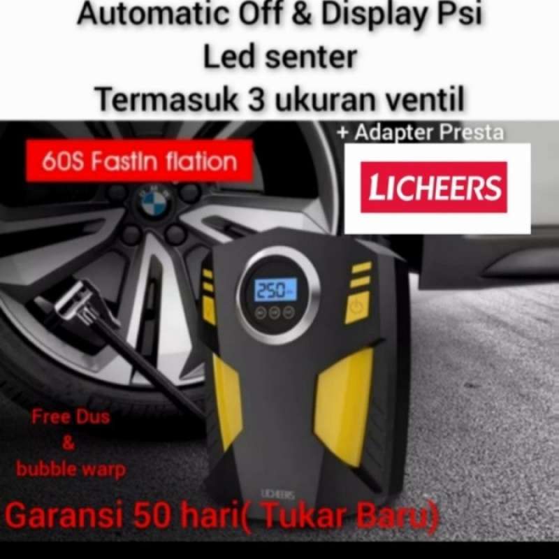 Promo POMPA BAN MOBIL 12V SEPEDA MOTOR ELEKTRIK PORTABLE SERBAGUNA ...