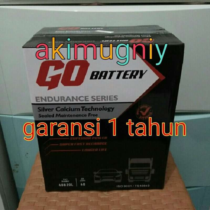 Jual Limited Aki Mobil Ns40Zl Go Battery 12V 40Ah Freed Brio Jazz Ertiga Karimun Baru di Seller ...