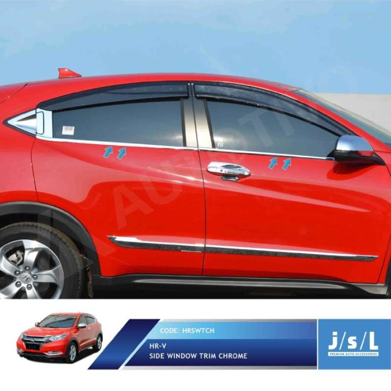 Promo Honda Hrv List Kaca Jendela Samping Jsl / Side Window Trim Chrome ...