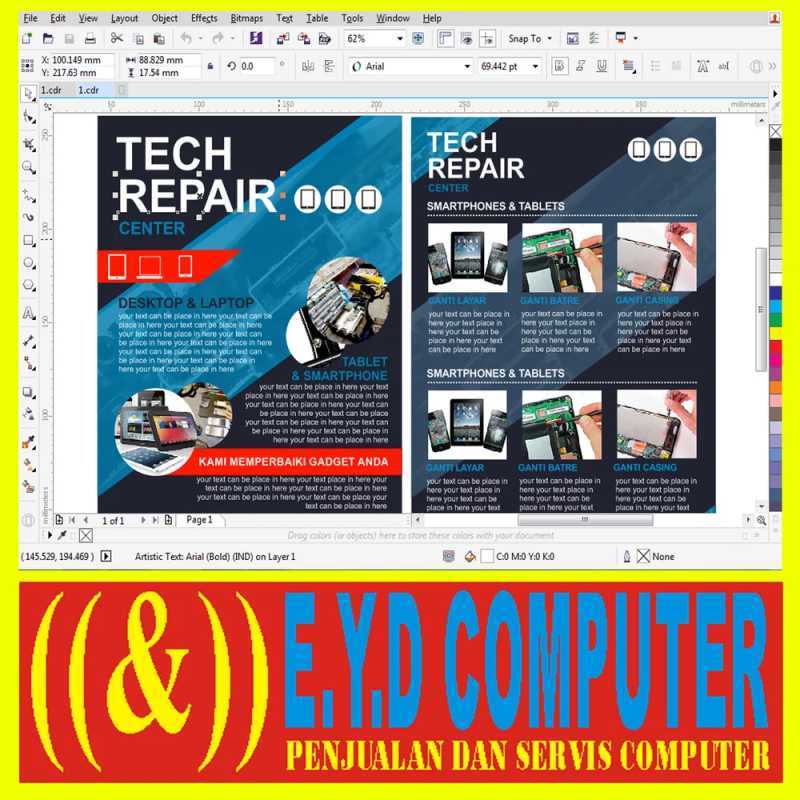 Jual DESAIN TEMPLATE BROSUR FLYER PAMFLET EDITING CORELDRAW di Seller ...