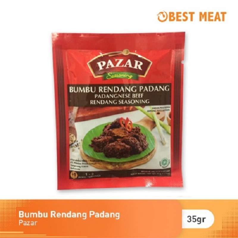 Promo Pazar Bumbu Rendang Sachet 35 gr Diskon 28% di Seller BEST MEAT ...