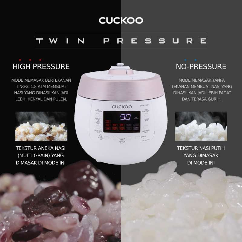 Jual CUCKOO Twin Pressure Rice Cooker 1.8 L CRP-RT1008F Magic Com ...