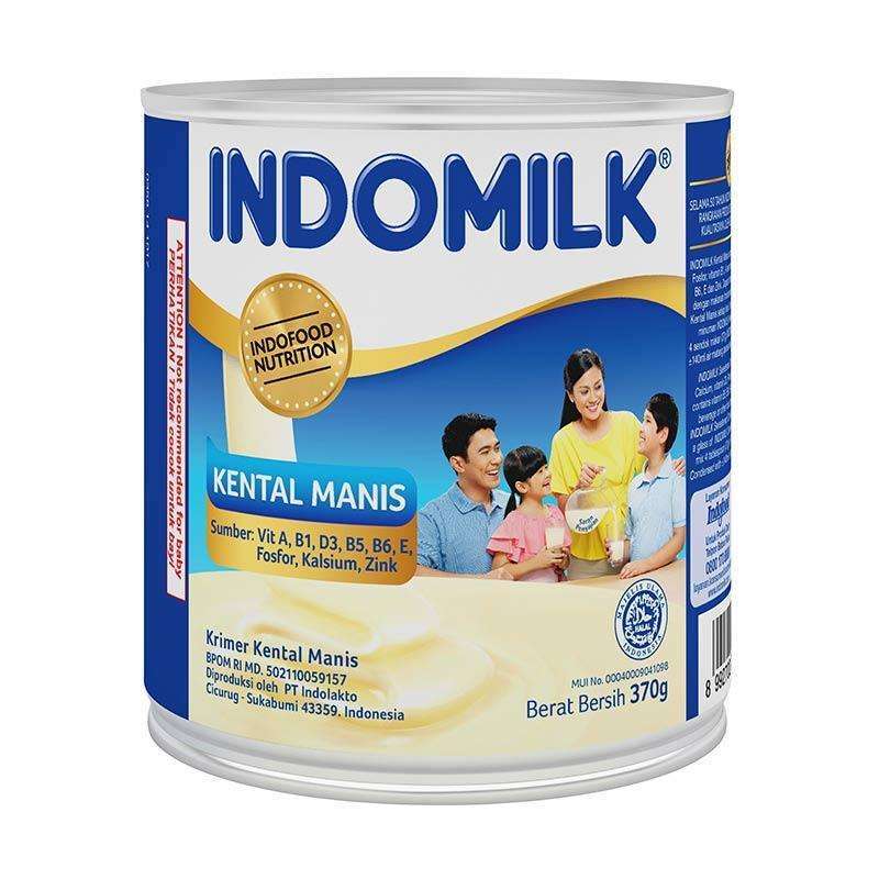 Jual Indomilk Plain Susu Kental Manis [370g] Halal Di Seller Ami Mart ...