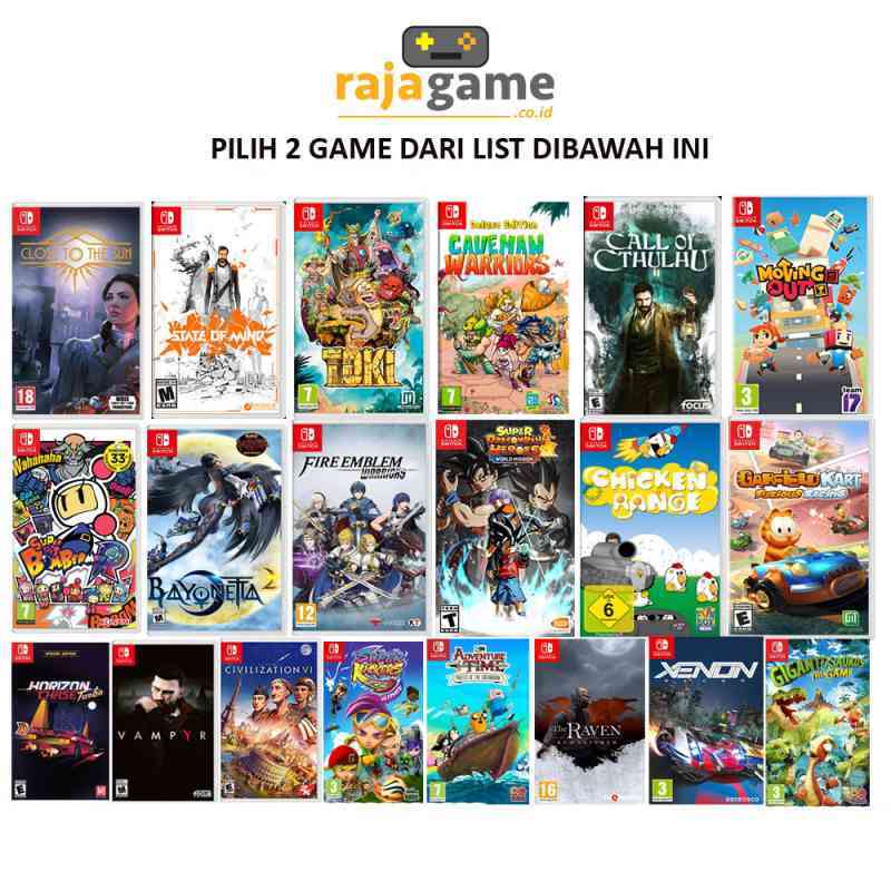 Jual Nintendo Switch Game Paket Bundle Bebas Pilih (2 Games) Di Seller ...