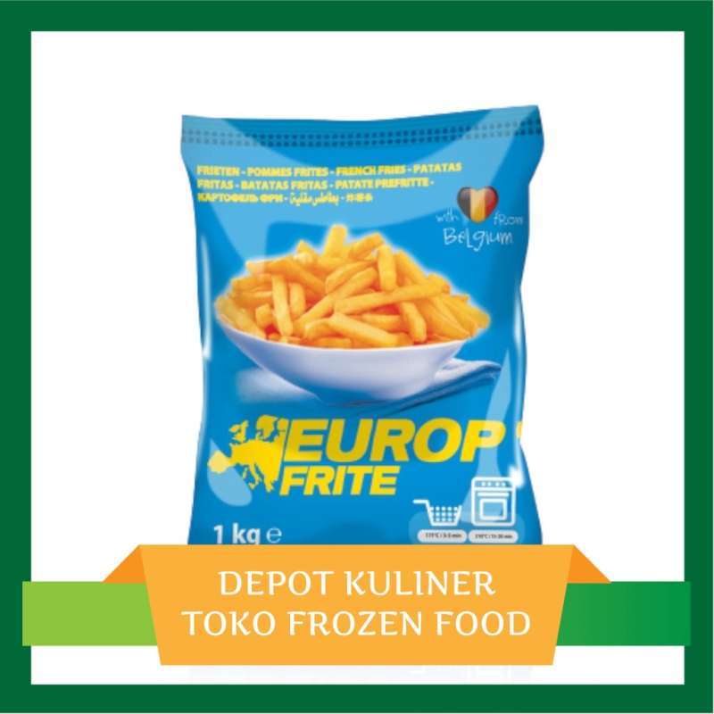 Jual Europ Frite French Fries 1 Kg Kentang Frozen Belgia di Seller ...
