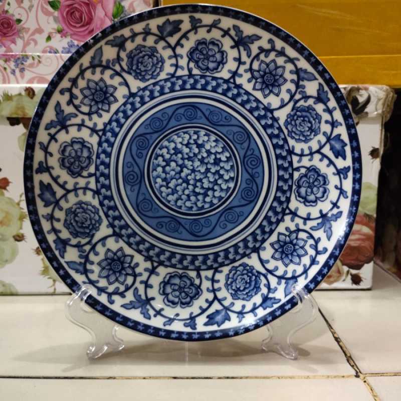 Jual Piring Biru Bunga Di Seller Virgo Storee - Meruya Selatan (udik ...