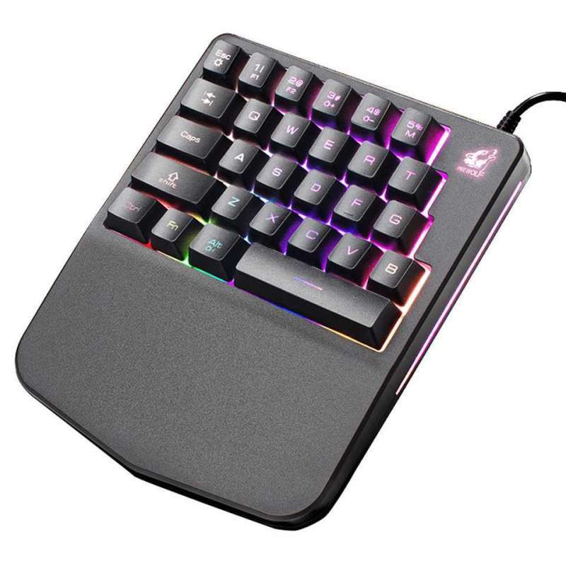 Jual Free Wolf Portable Gaming Keyboard RGB 28 Keys - K11 di Seller ...