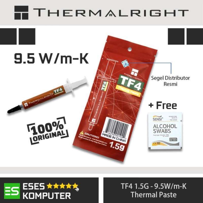 Jual Thermal Paste THERMALRIGHT TF4 1.5G / 1.5 Gram Thermal Grease ...