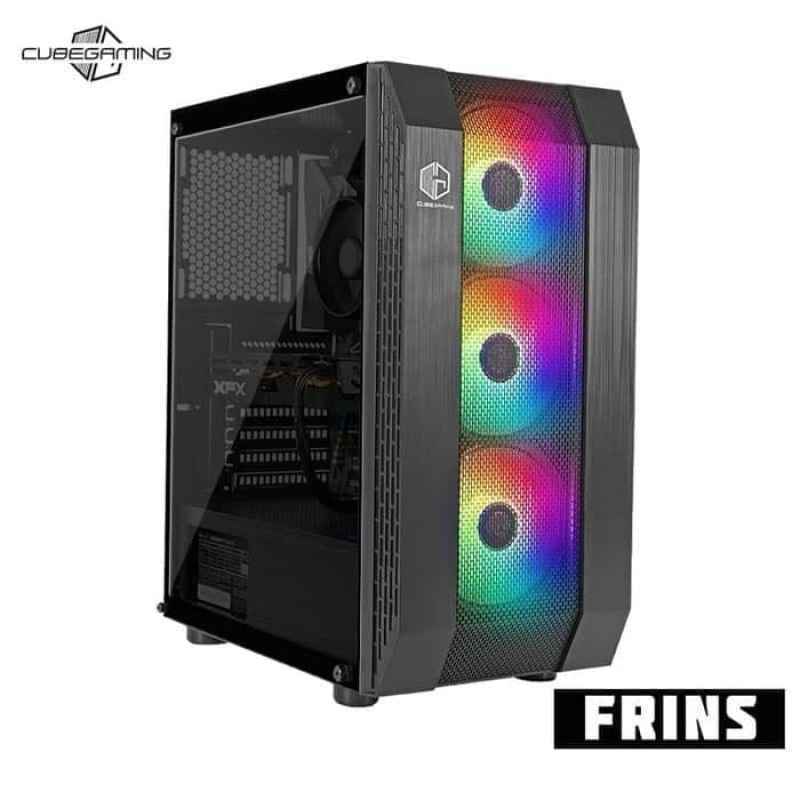 Jual Casing CUBE GAMING FRINS WHITE VERSION - ATX - TEMPERED / Casing ...