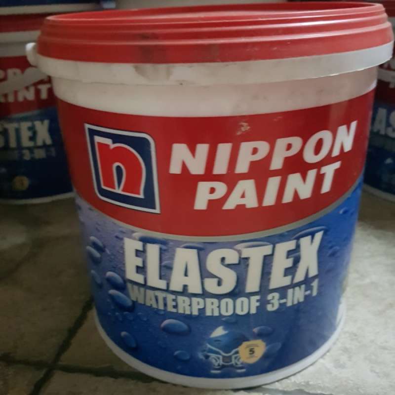 Promo NIPPON PAINT CAT ELASTEX WATERPROOF 3 IN 1 CLEAR @4KG Diskon 23% ...