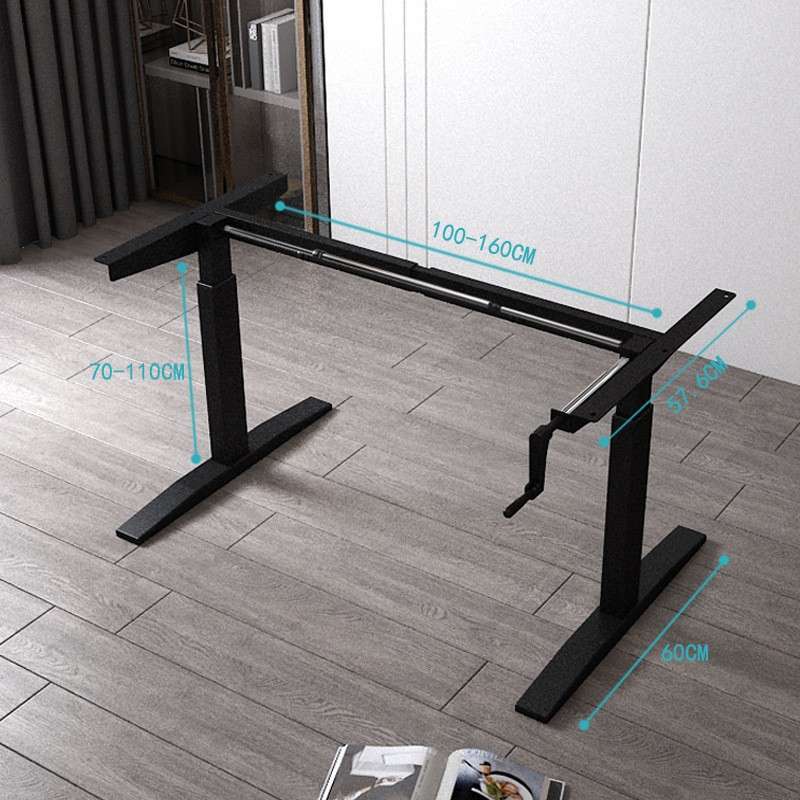 Promo Vici Meja Kaki Adjustable Manual Hand Crank Working Gaming Desk ...