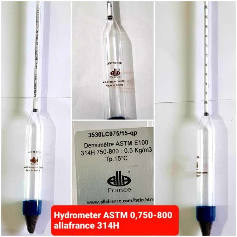 Promo Hydrometer ASTM 750-800 allafrance 314H Hydrometer BBM BBM PX ...