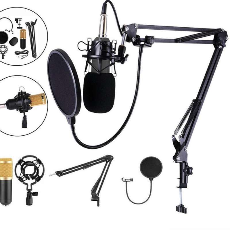 Jual MIC CONDENSER BM 800 PAKET RECORDING MIC BM-800 STAND MIC POP ...