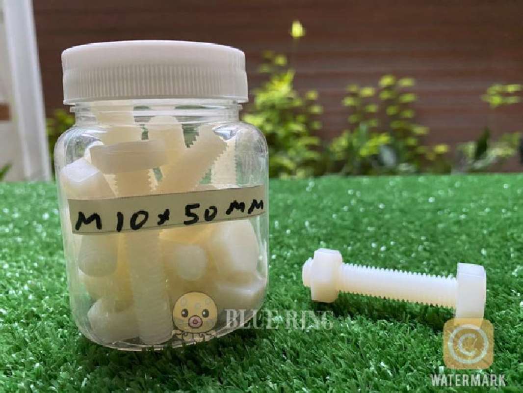 Jual Baut plastik M10 x 50mm baut nilon mur nilon anti karat di Seller ...