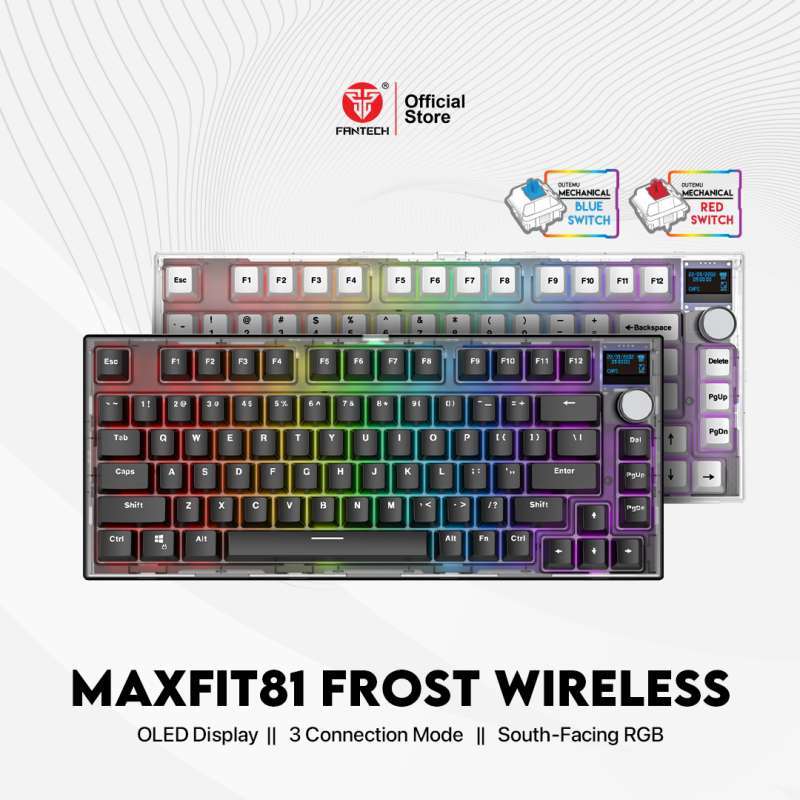 Jual Fantech MAXFIT81 Wireless 75% Mechanical Keyboard Gaming ABS ...
