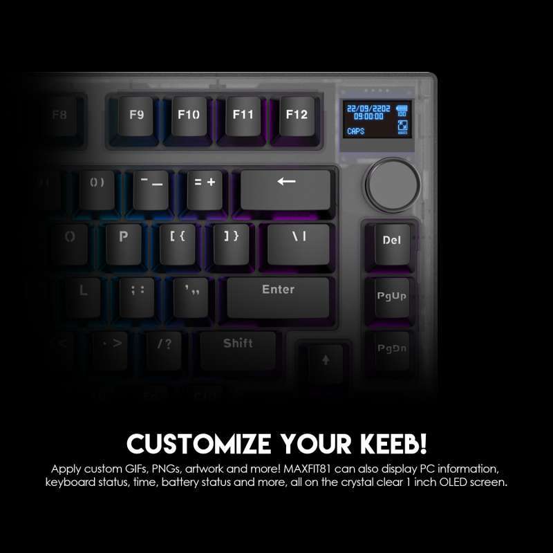 Jual Fantech Maxfit81 Wireless 75% Mechanical Keyboard Gaming Abs Di ...