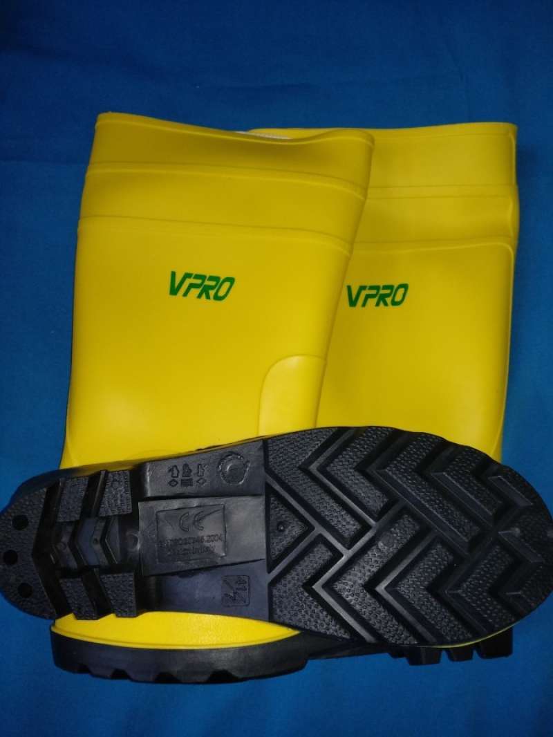 Promo Sepatu Safety Pvc Boot Vpro - Sepatu Proyek Bahan Karet Ujung ...