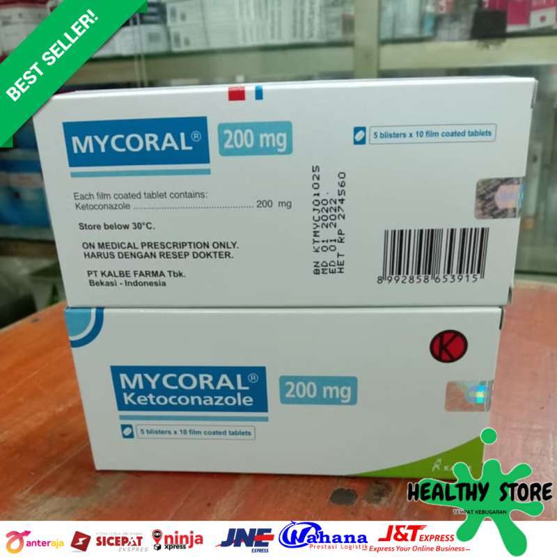 Jual Mycoral 200 Mg /Box isi 50 Tablet ORIGINAL di Seller Yulitafarma ...