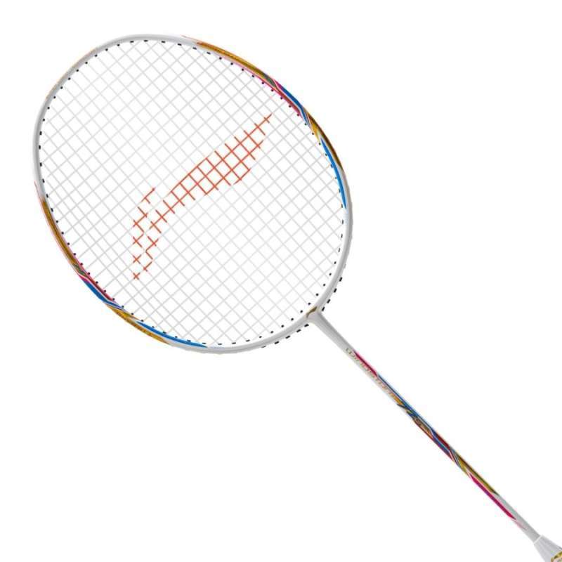 Promo New Color Raket Badminton Lining Windstorm 72 S White Gold Blue ...