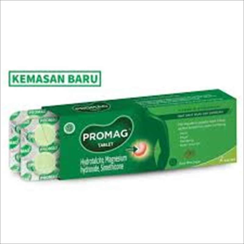 Promo PROMAG Tablet Rasa Mint Segar isi 3 Blister @ 12 Tablet Kunyah ...