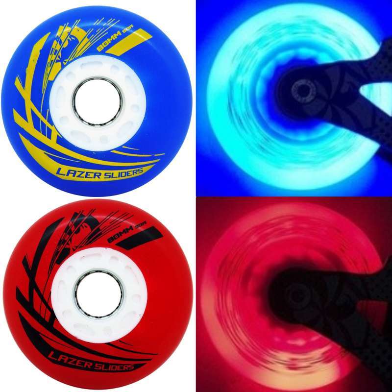Promo Roda Sepatu Roda Inline skate Led Slide Flying eagel Lazer Wheel ...