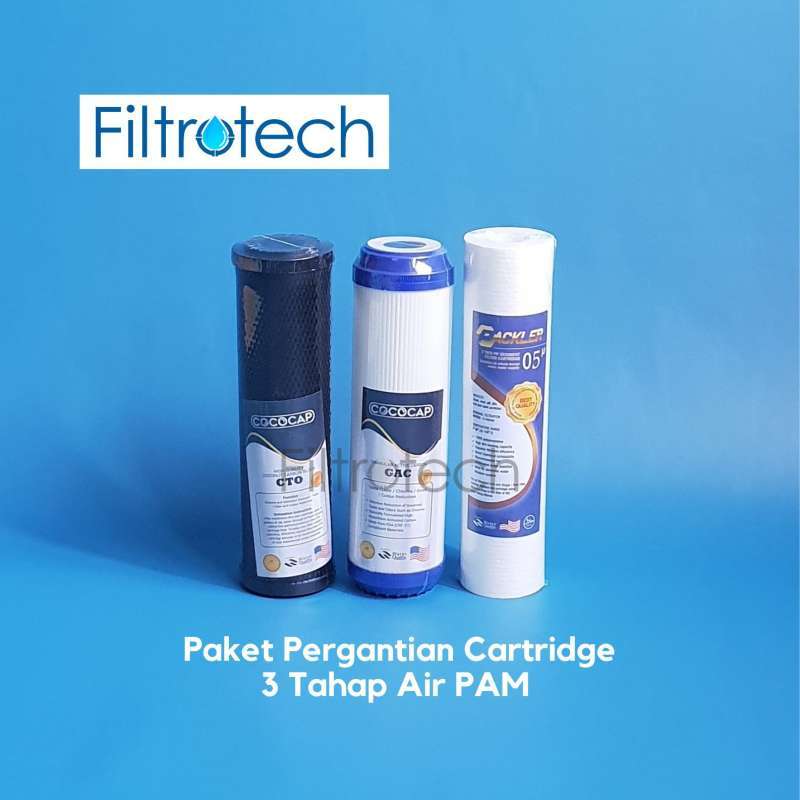 Jual Paket Catridge Filter Catridge Air Ledeng - Sediment, Gac, Cto Di Seller Filtrotech ...
